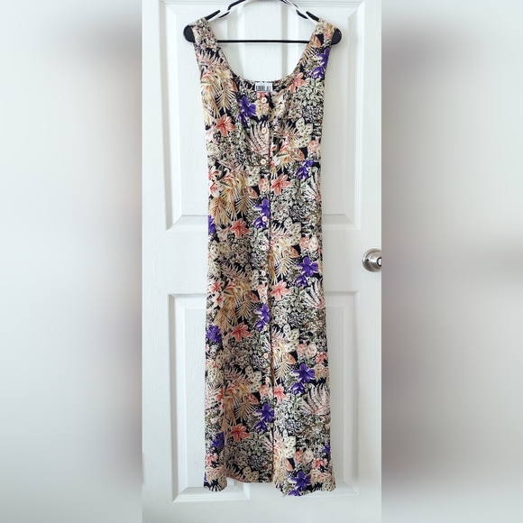 Robbie Bee | Dresses | Vintage Robbie Bee Floral Buttonfront Maxi Dress ...